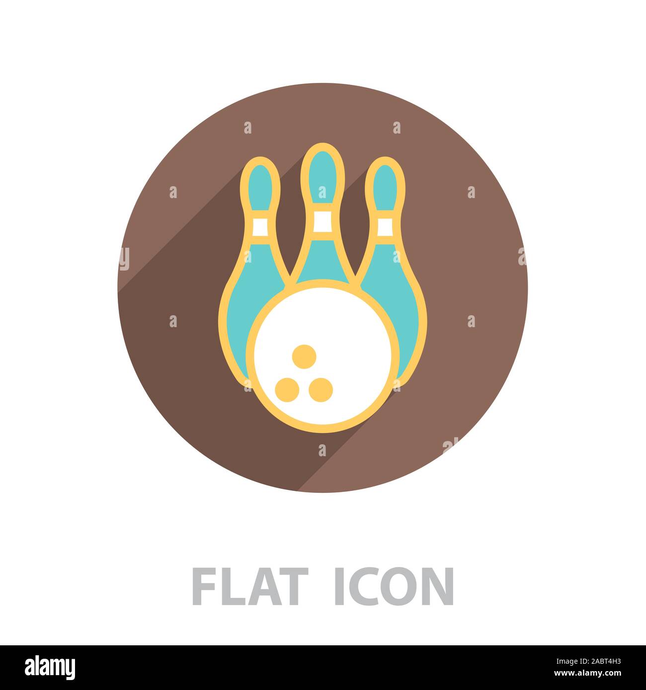 Bowling strike set pins Stock Vector Images - Alamy