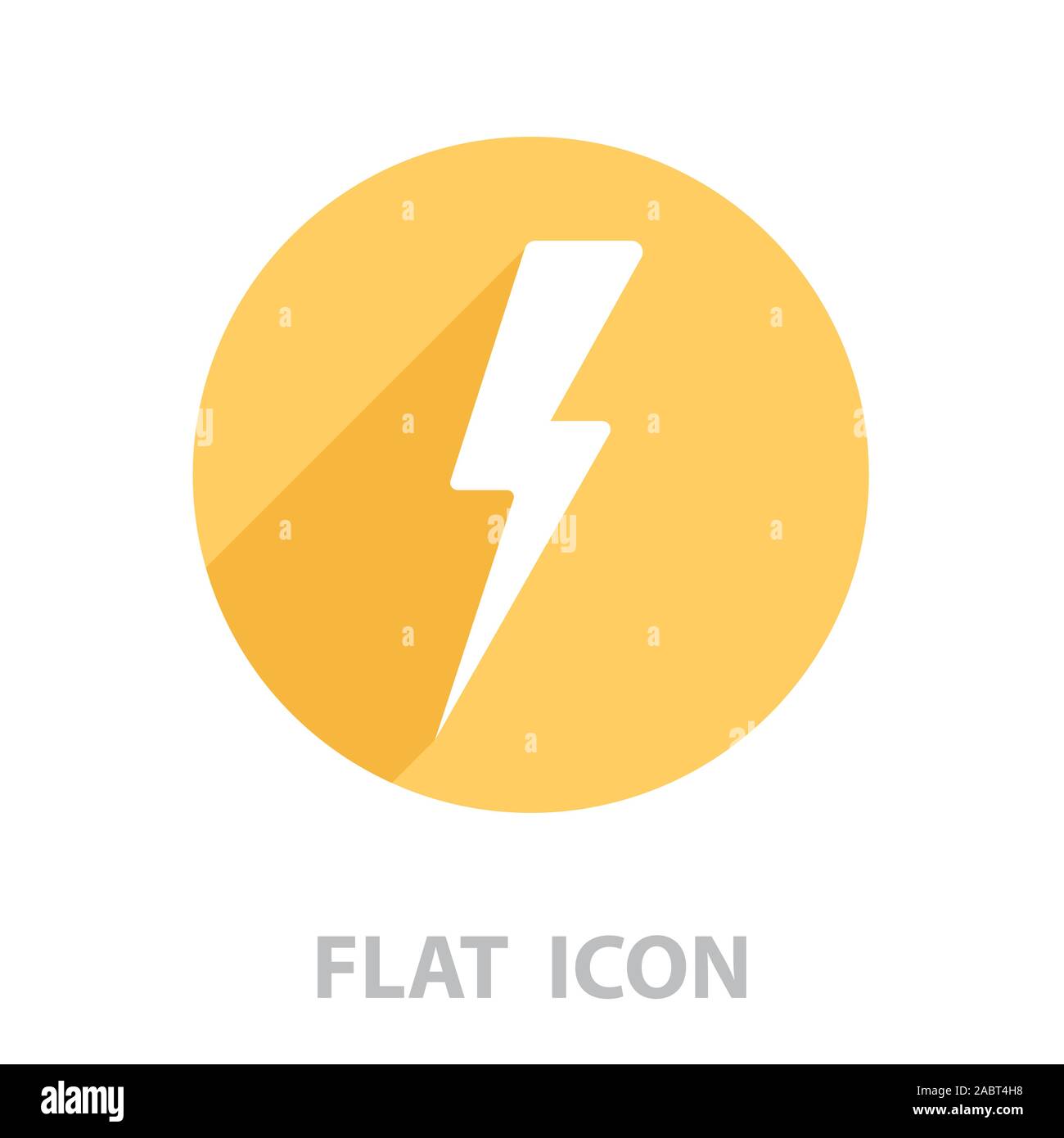 Lightning flat icon. vector illustration Stock Vector Image & Art - Alamy