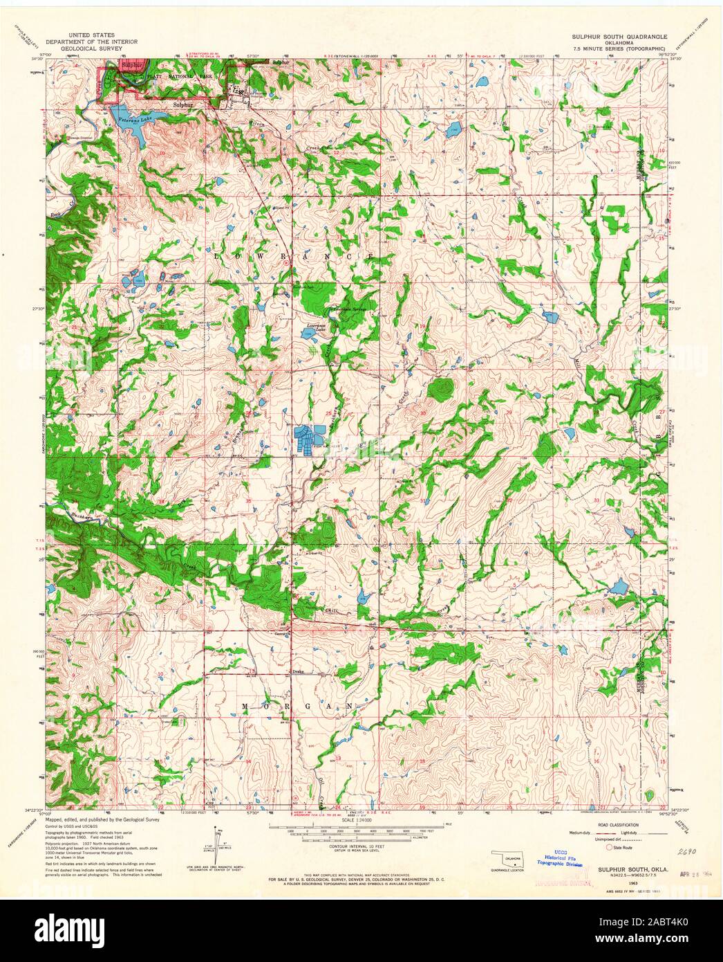 Sulphur oklahoma map hi-res stock photography and images - Alamy