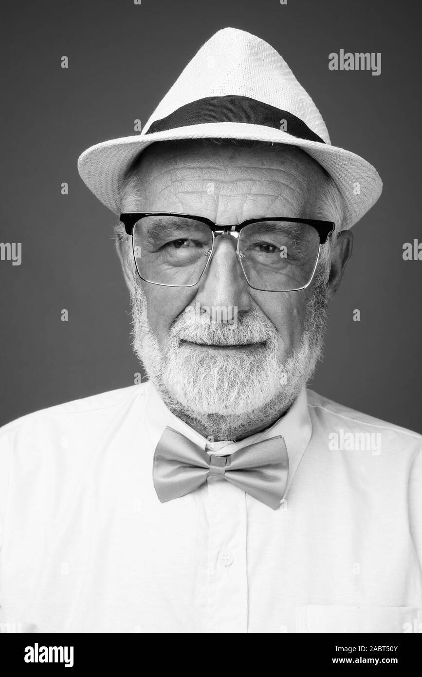 Senior elderly male tourist Black and White Stock Photos & Images - Alamy