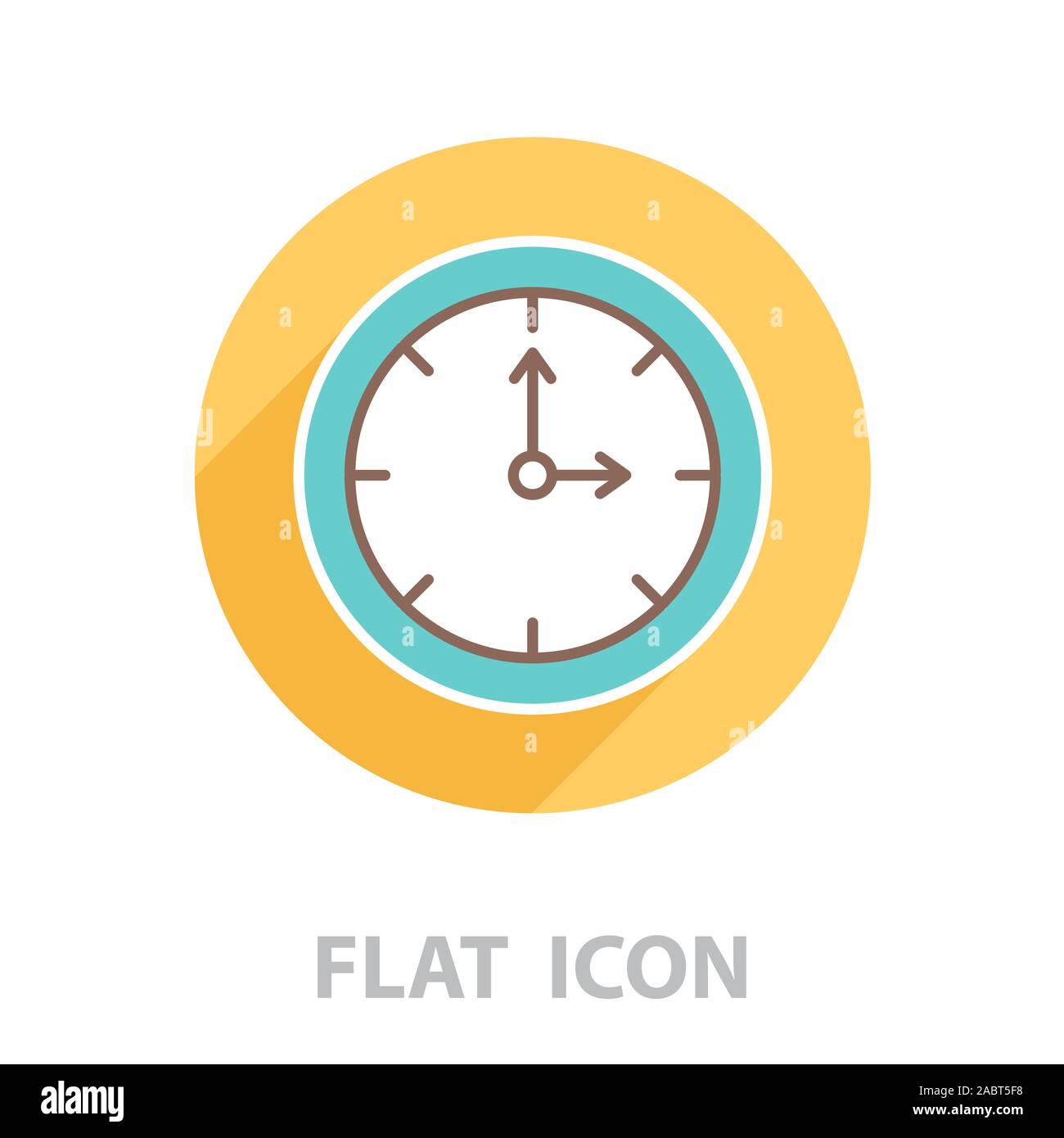 Clock line icon. vector illustration Stock Vector Image & Art - Alamy
