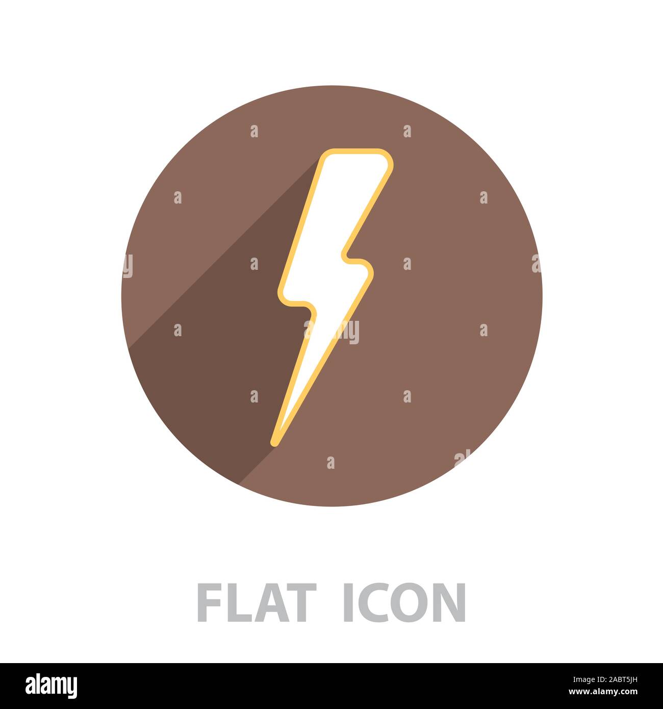Lightning line icon. vector illustration Stock Vector Image & Art - Alamy