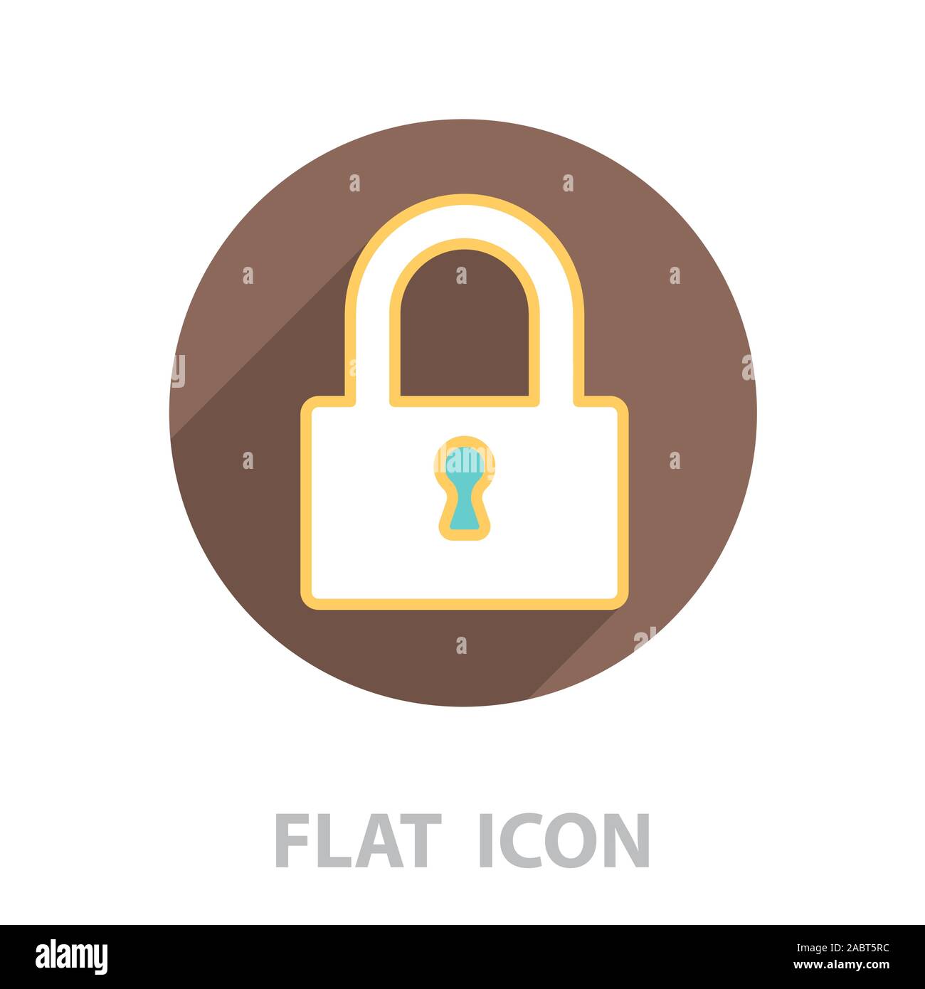 Padlock password line icon Stock Vector Images - Alamy
