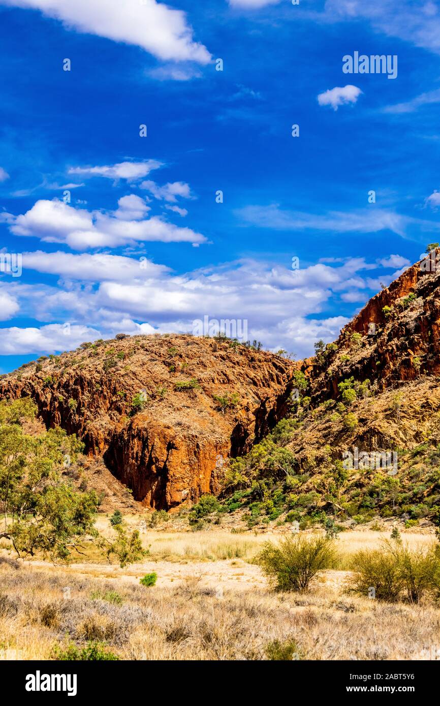 Glen Helen Gorge in the West MacDonnell Ranges is a example of the ...