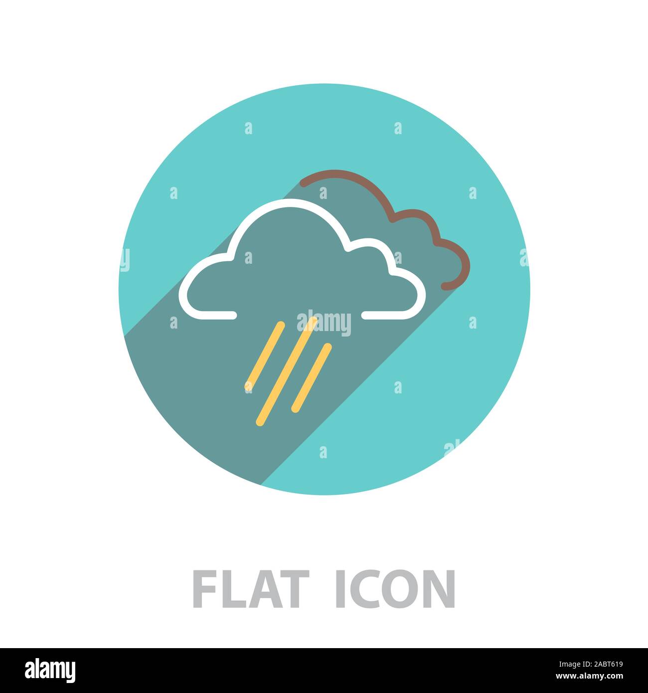 Single rain cloud Stock Vector Images - Alamy