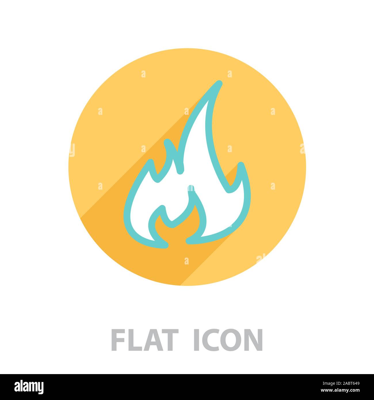 Fire flame sign icon. vector illustration Stock Vector Image & Art - Alamy