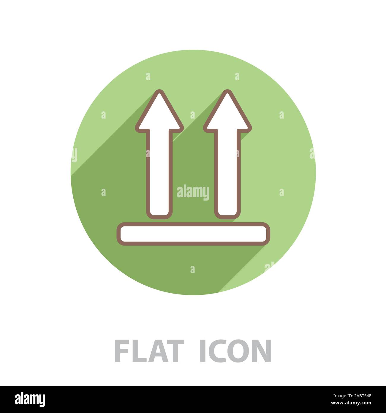 line icon of Side Up sign (symbol Stock Vector Image & Art - Alamy