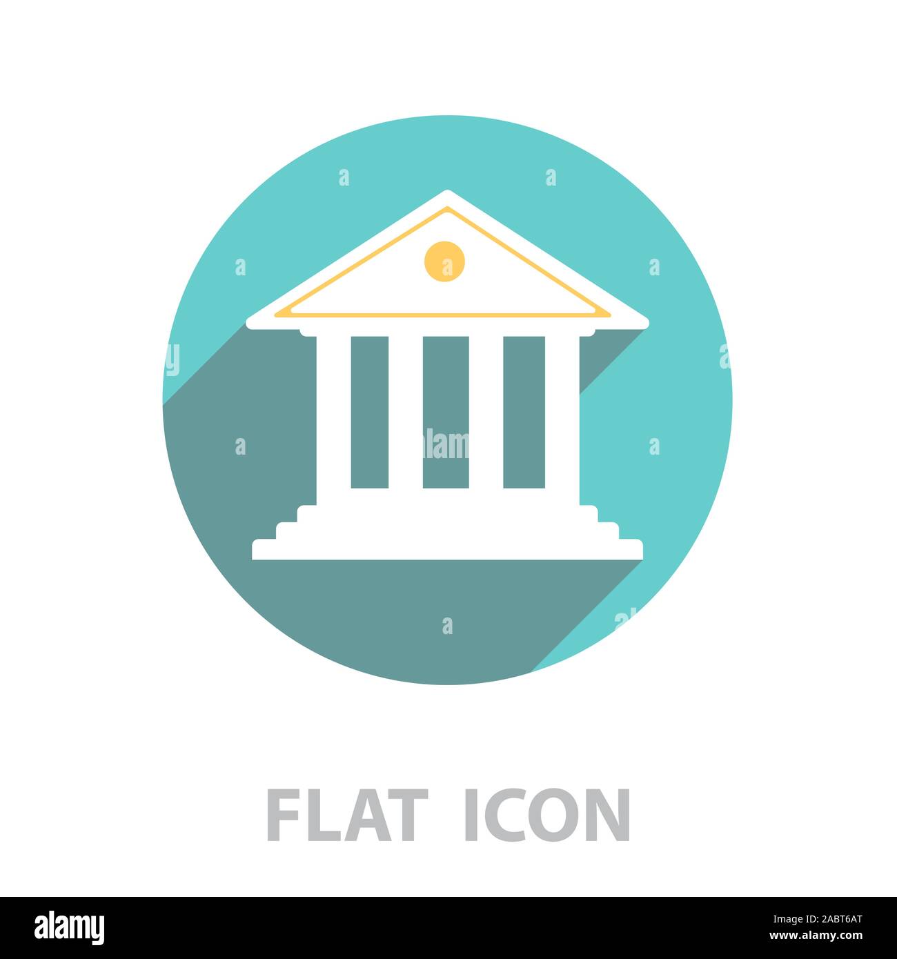 building with columns symbol vector illustration Stock Vector Image ...