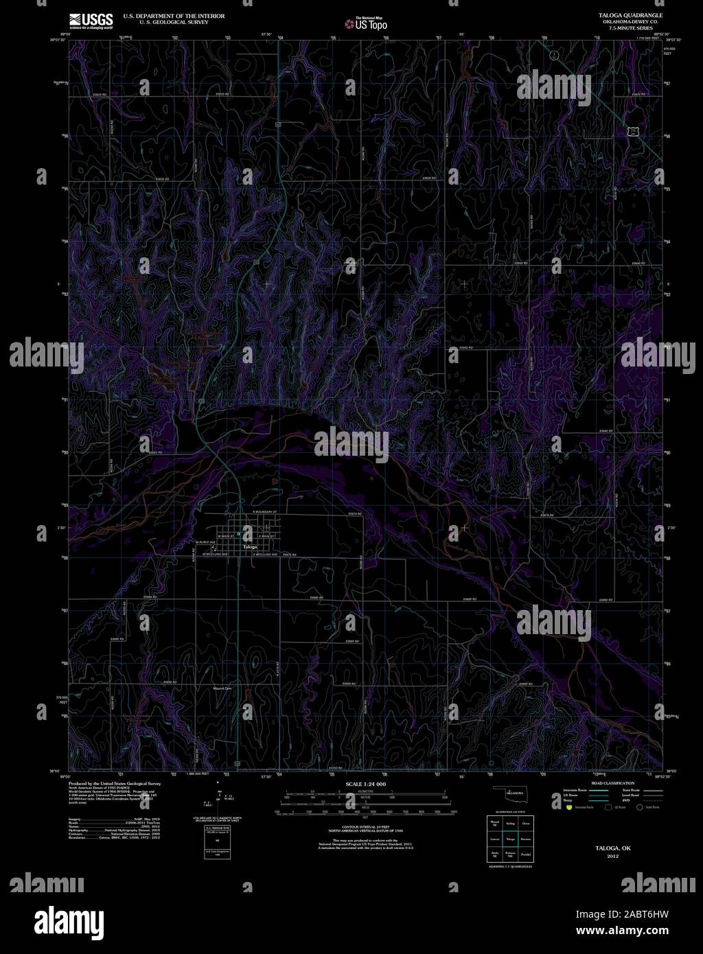 Map of taloga hi-res stock photography and images - Alamy