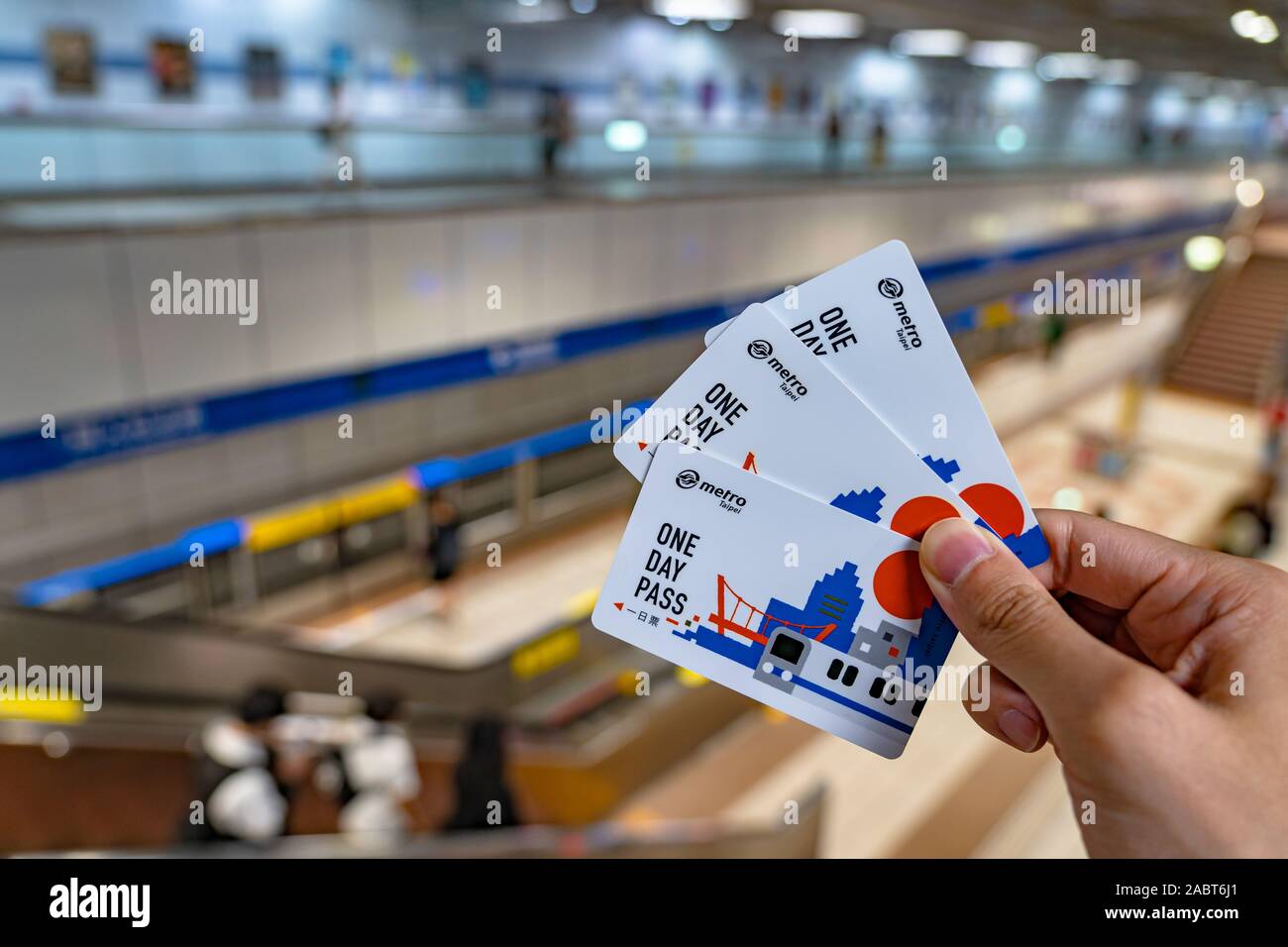 Using subway system by Taipei Metro One-Day Pass. Once activated by ...