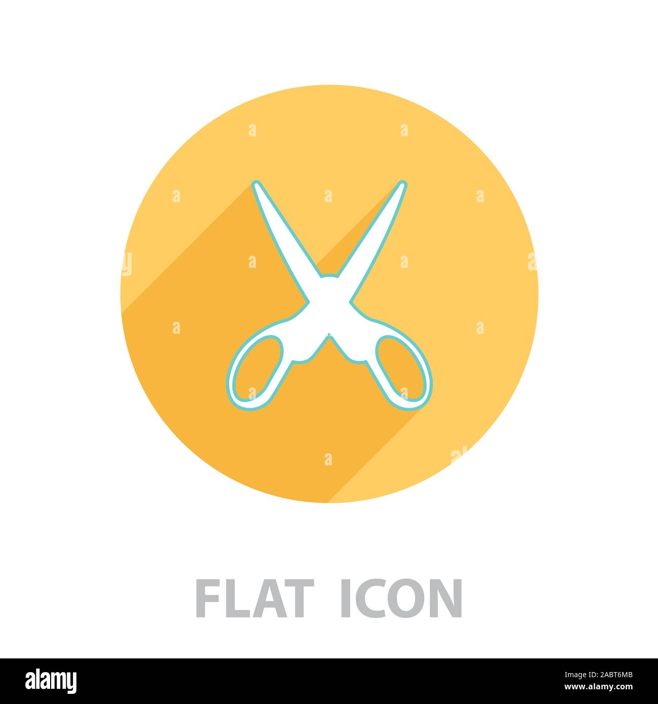 scissors line icon. vector illustration Stock Vector Image & Art - Alamy