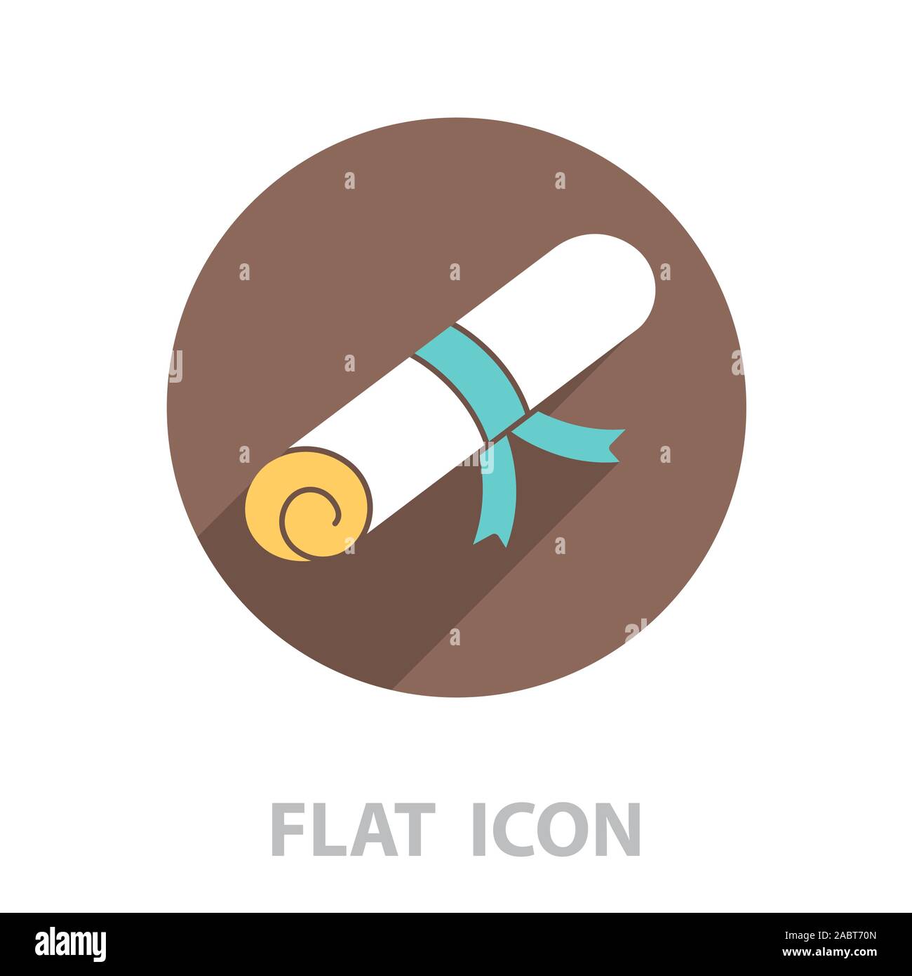 Certificate (diploma) icon. vector illustration Stock Vector Image ...