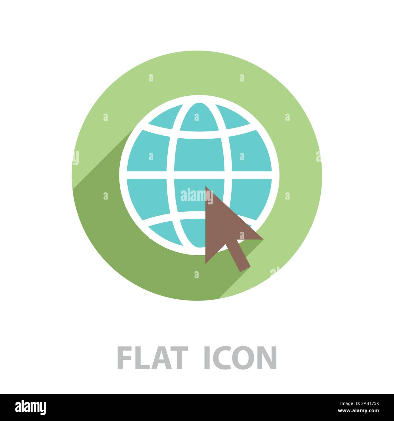 Earth globe internet address Stock Vector Images - Alamy