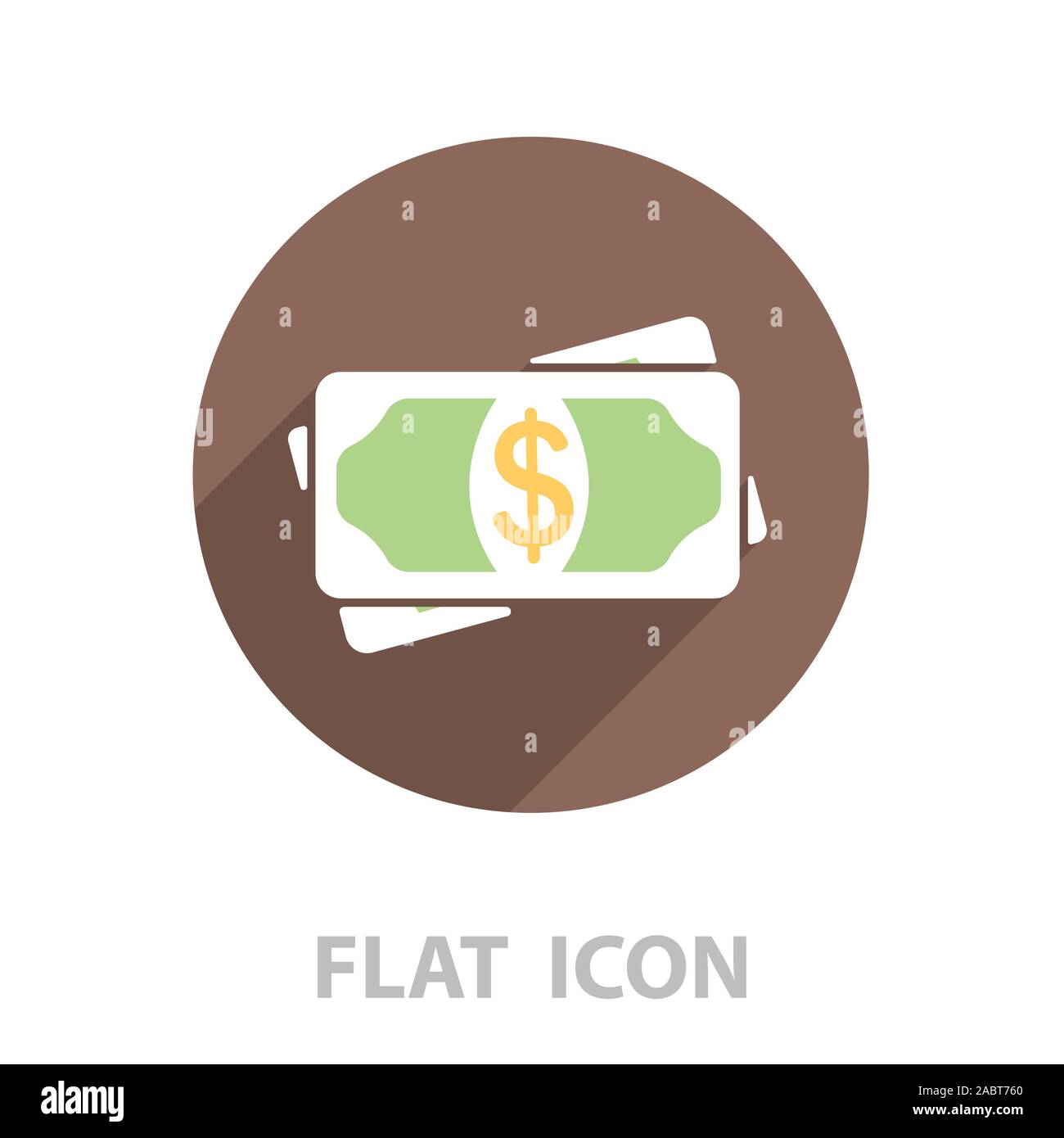 Flat icon of money vector icon Stock Vector Image & Art - Alamy