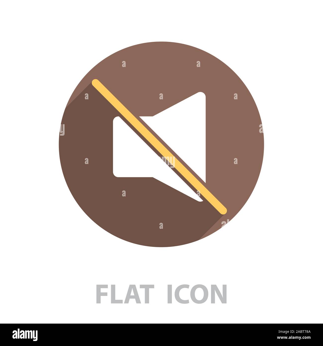 Mute speaker sound icon sign Cut Out Stock Images & Pictures - Alamy