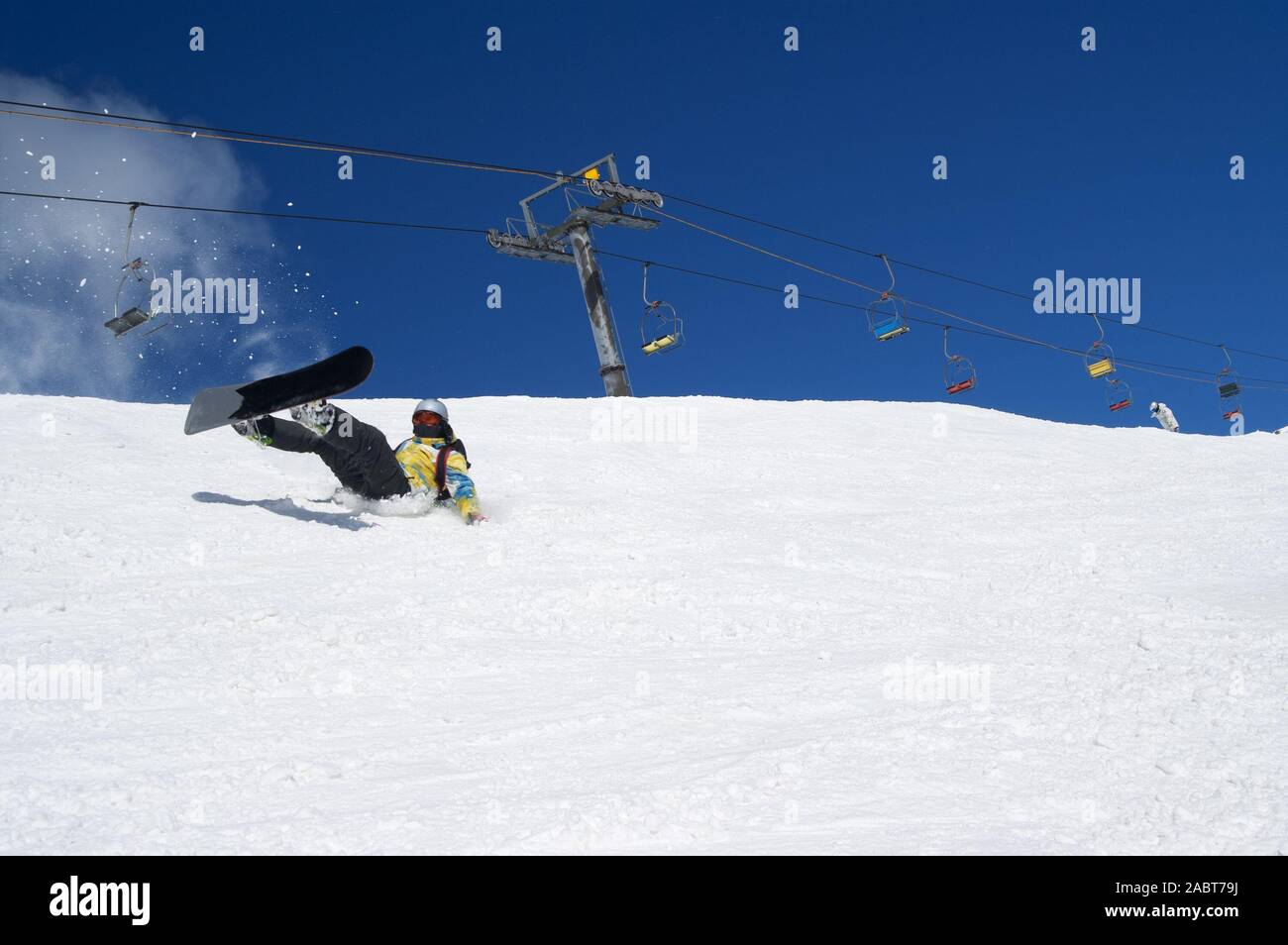 Snow boarder jump upside down hi-res stock photography and images - Alamy