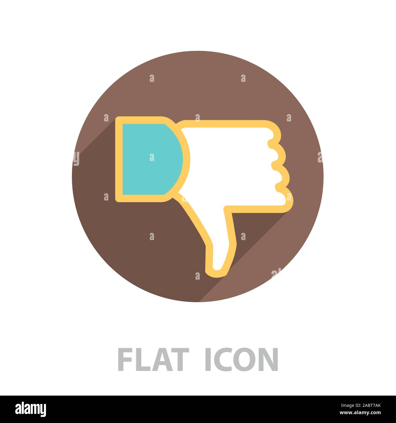 Vector hand with thumb down icon. vector illustration Stock Vector ...