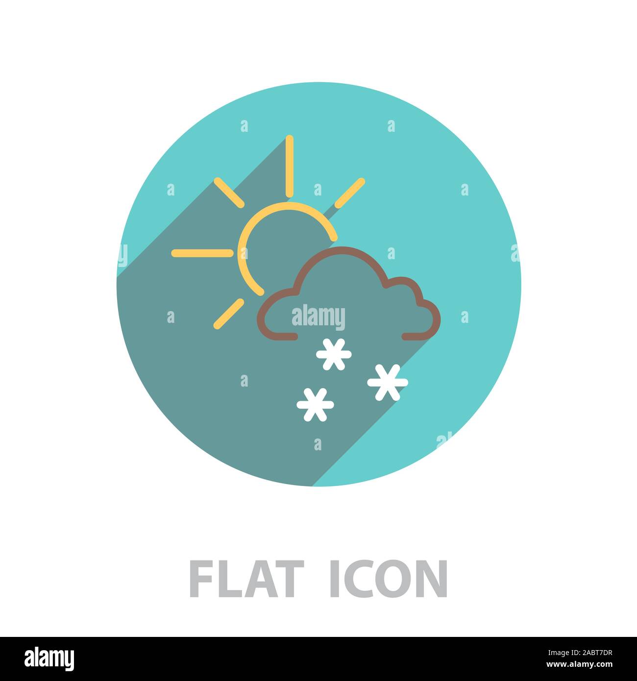 Snowflake vector wave icon Cut Out Stock Images & Pictures - Alamy