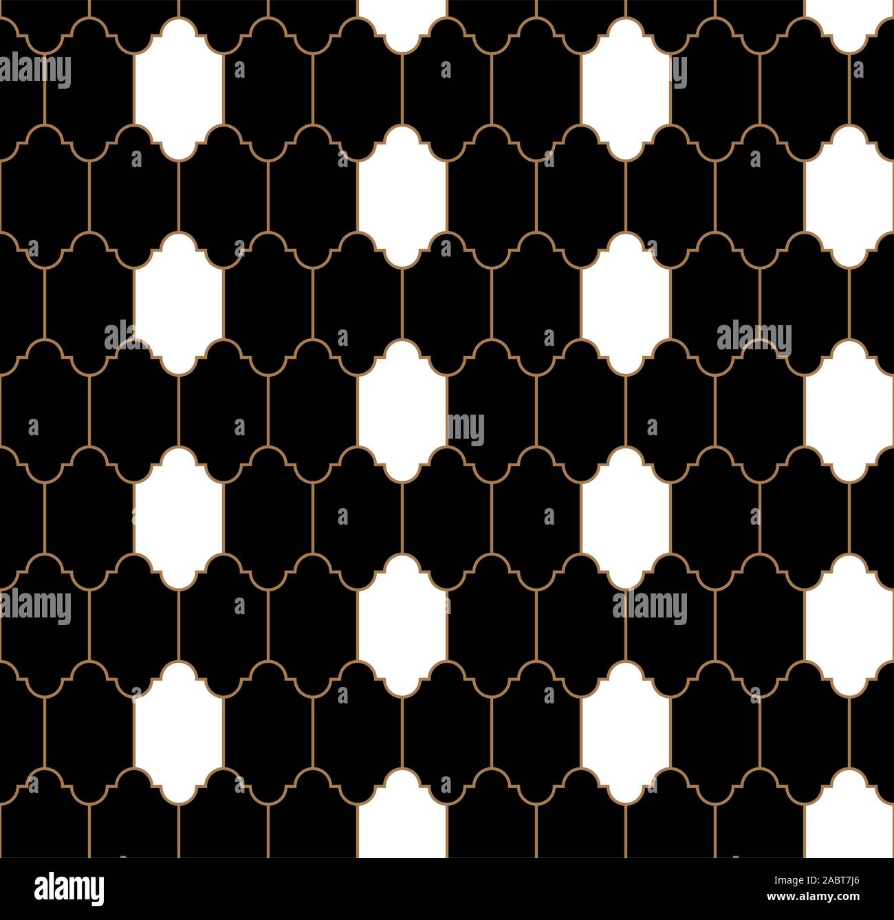 Arabic seamless pattern grid lantern shapes tiles Stock Vector Image ...