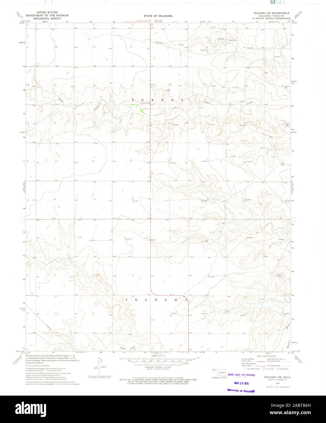 Texhoma map hi-res stock photography and images - Alamy