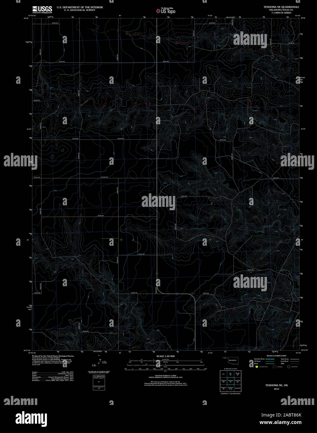 Texhoma map hi-res stock photography and images - Alamy