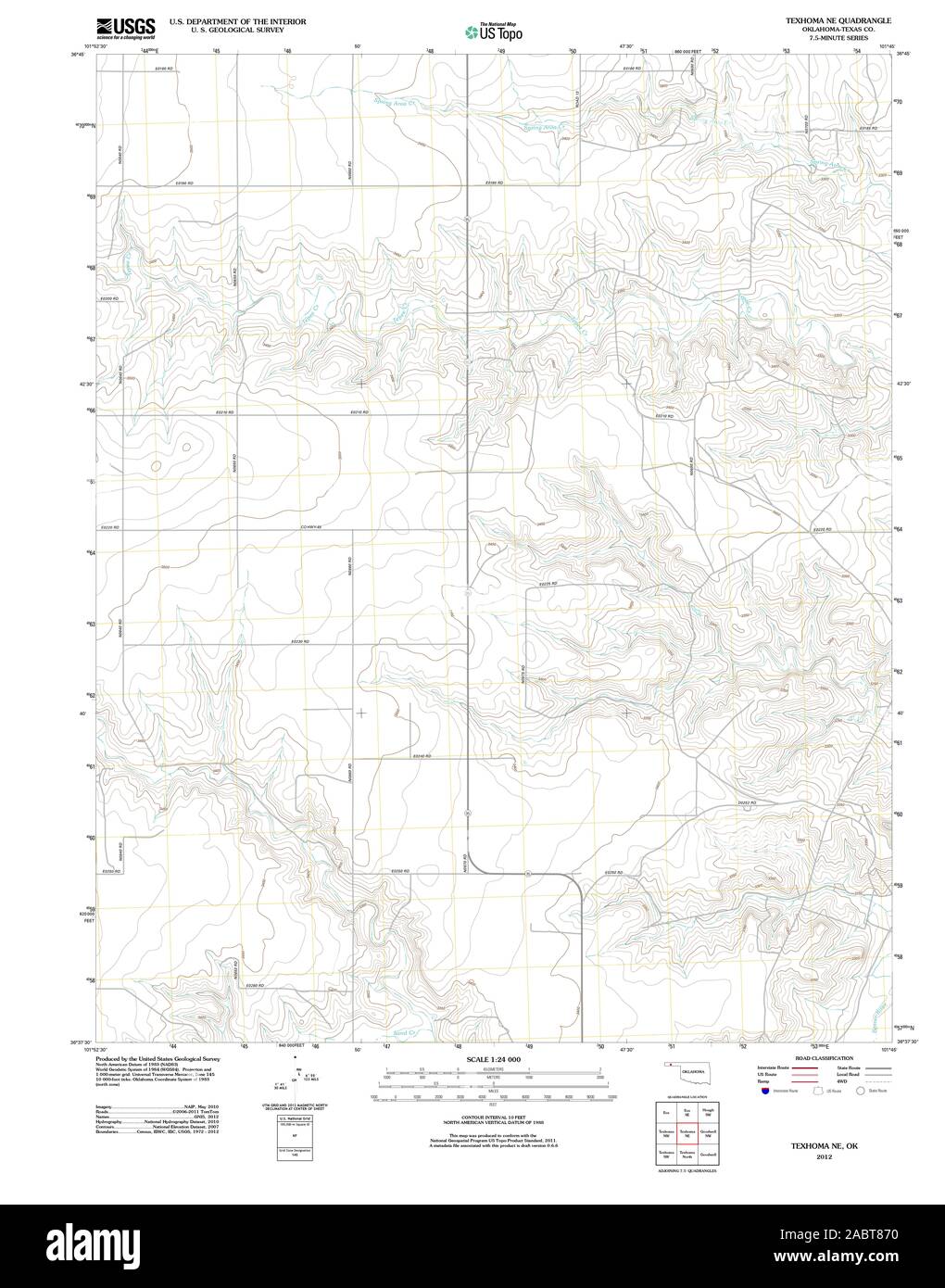 Map of texhoma hi-res stock photography and images - Alamy