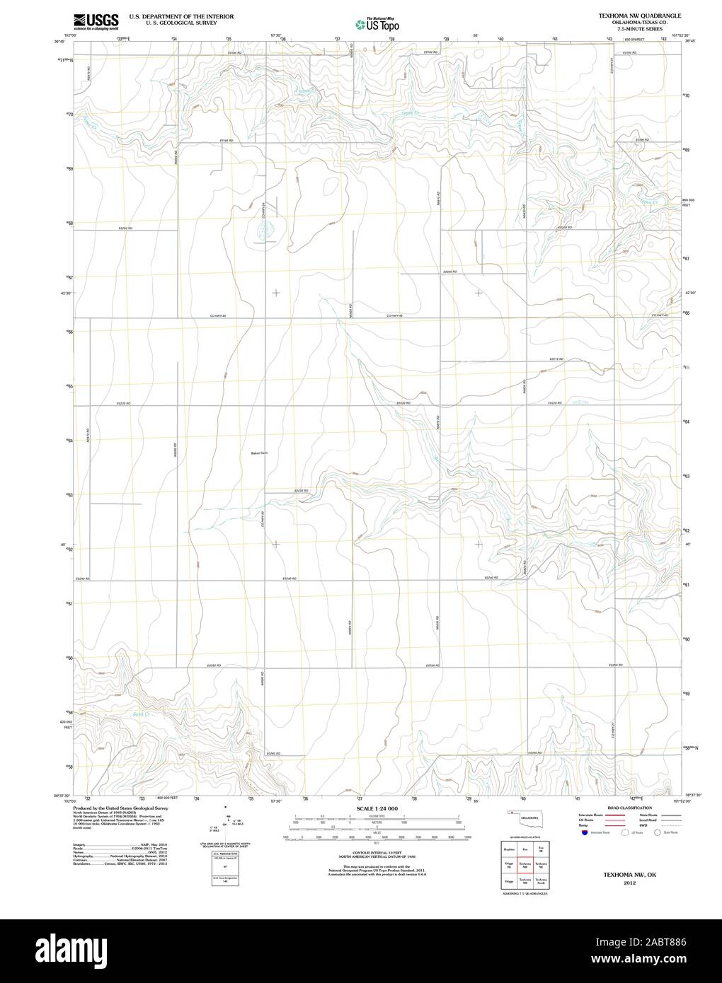 Texhoma map hi-res stock photography and images - Alamy