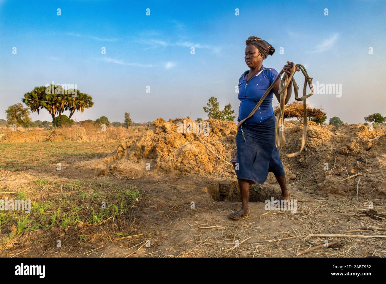 Microfinance client market farming in Savanes province, North Togo ...