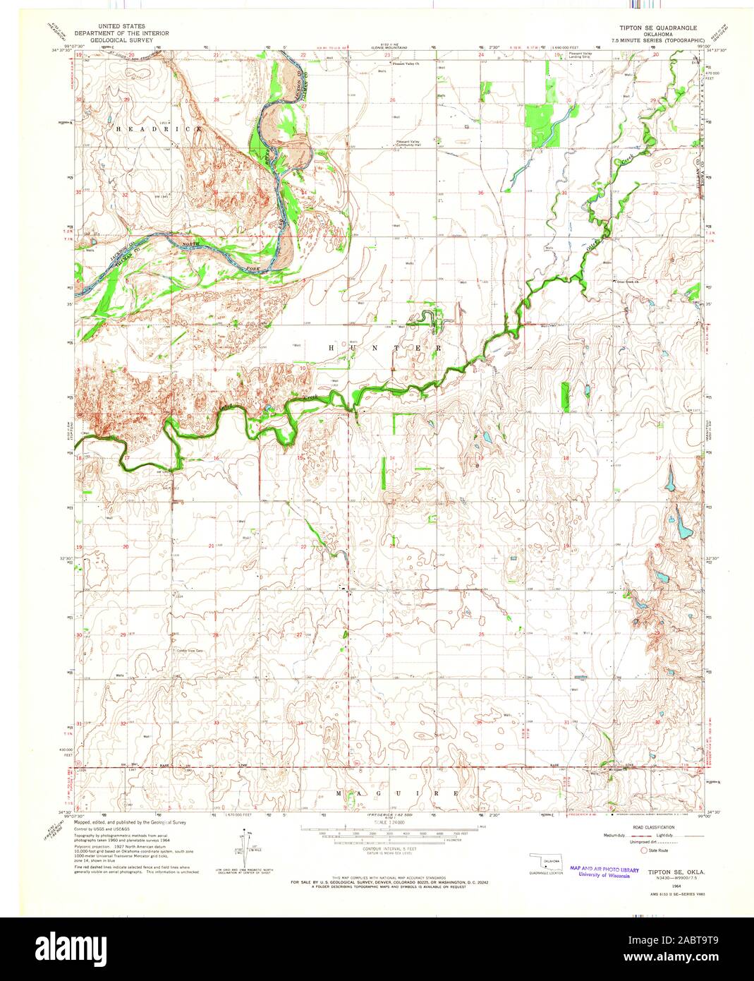 Map of tipton oklahoma hi-res stock photography and images - Alamy