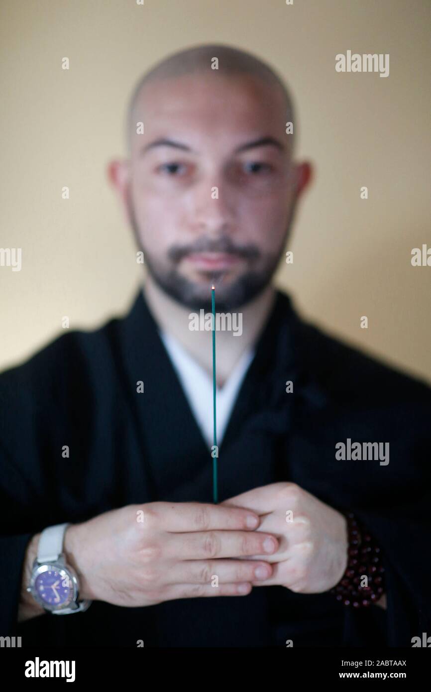 Zen sesshin (retreat) in Tamie, France Stock Photo - Alamy