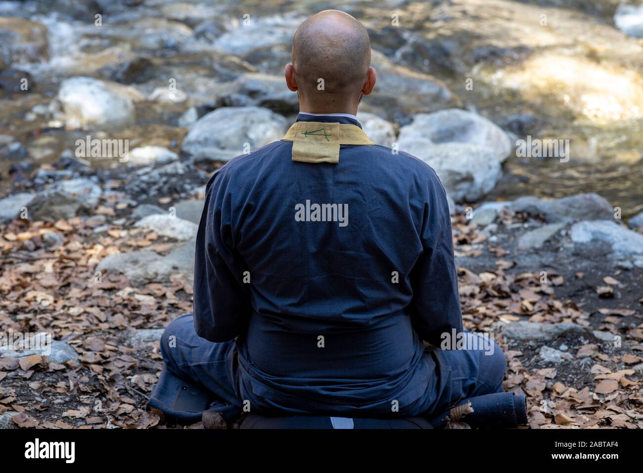 Zen sesshin (retreat) in Tamie, France. Zazen meditation Stock Photo ...