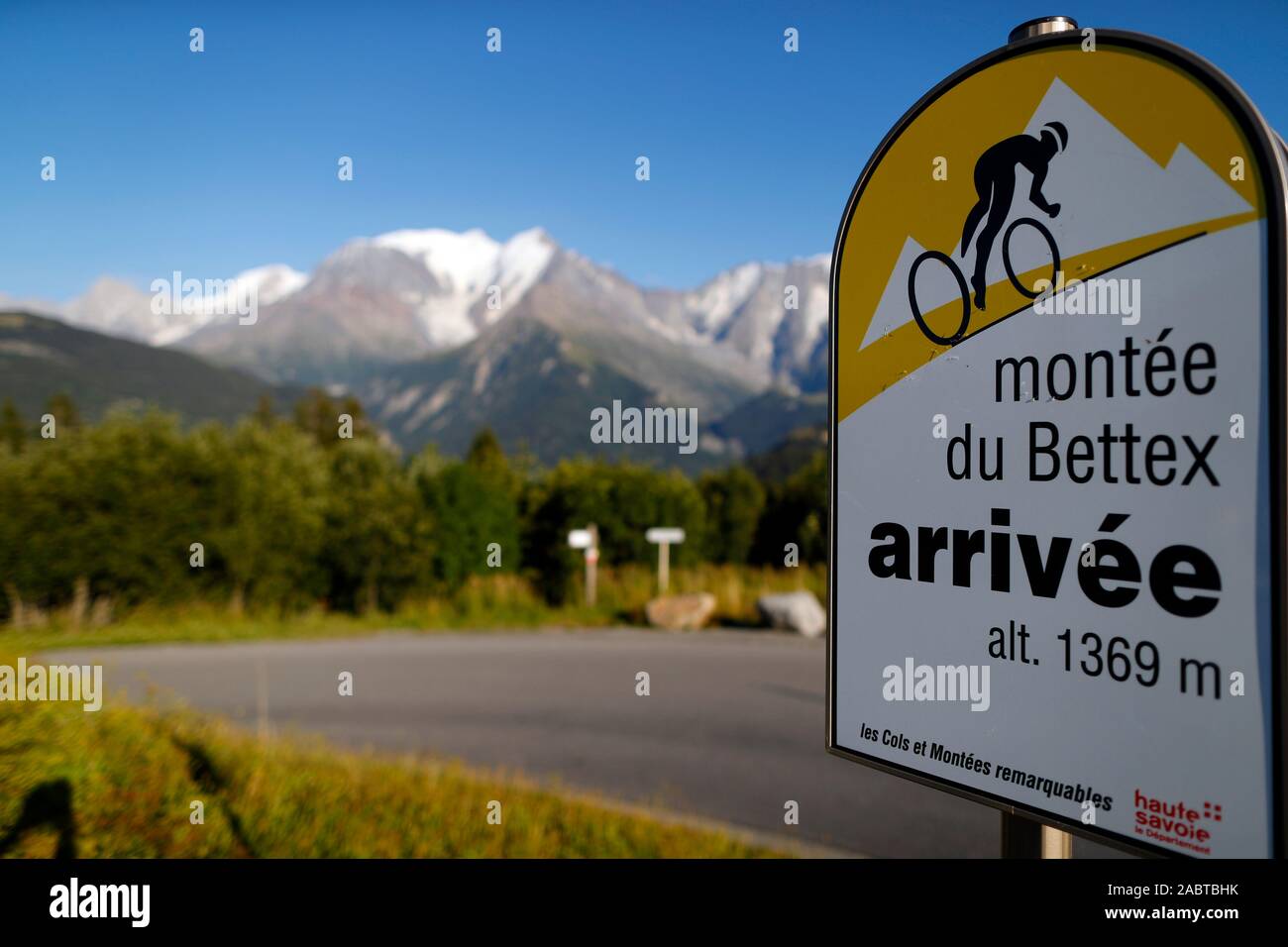 Landscape of the French Alps in summer. Mont Blanc Massif. Saint ...