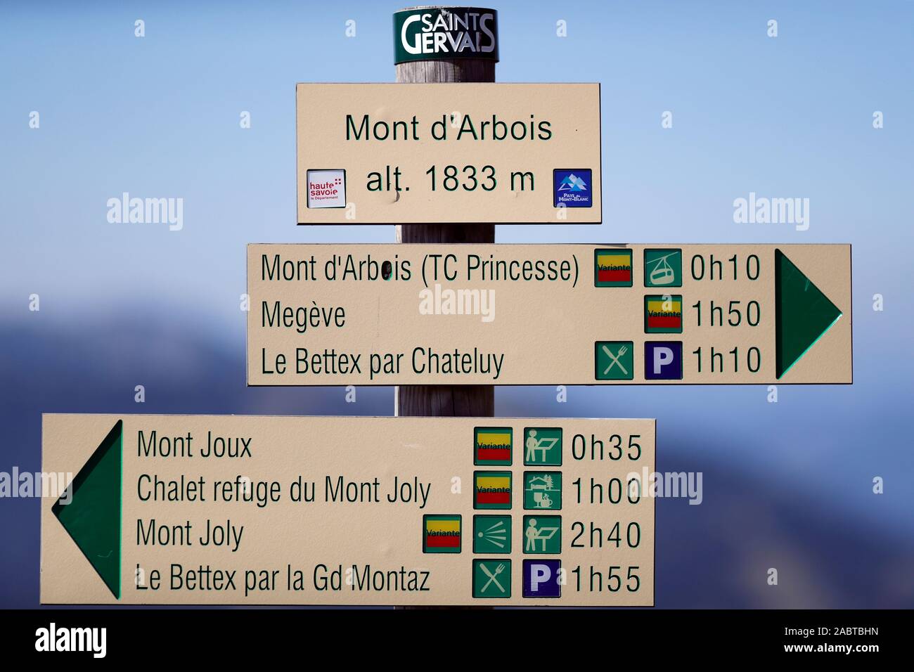 Walking path signs hi-res stock photography and images - Alamy