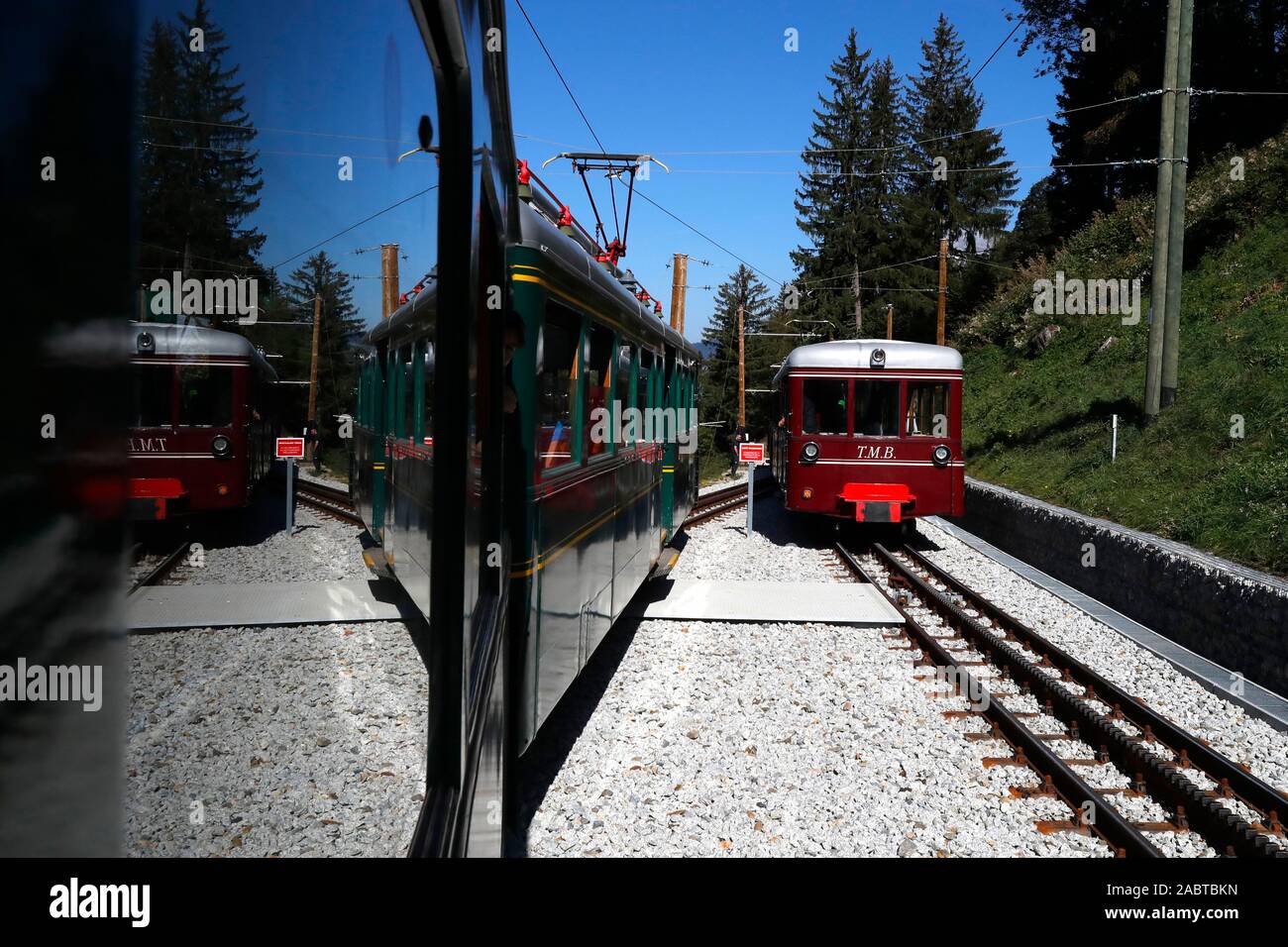 The Mont Blanc Tramway (TMB) is the highest mountain railway line in ...