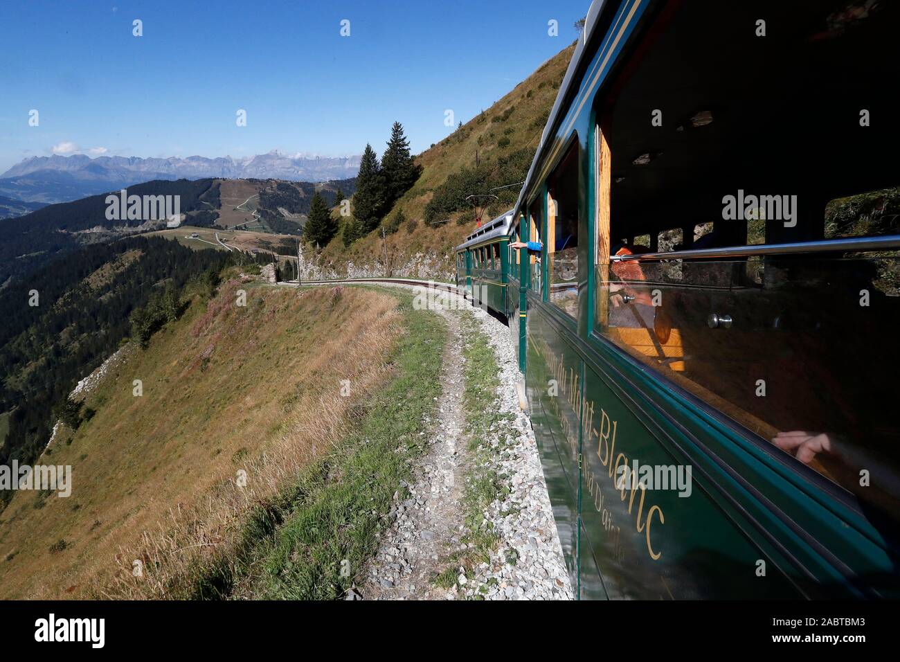 The Mont Blanc Tramway (TMB) is the highest mountain railway line in ...