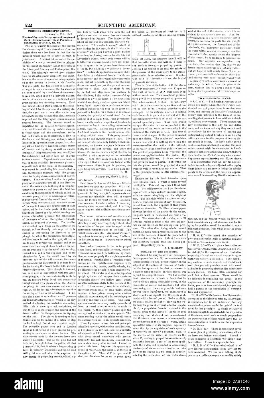 American Electro Magnetic Telegraph High Resolution Stock Photography ...