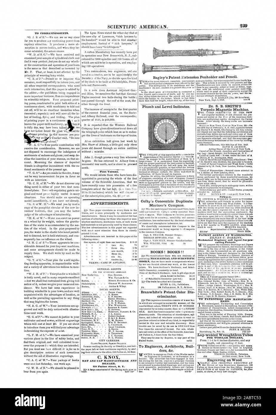 First u s patent hi-res stock photography and images - Alamy