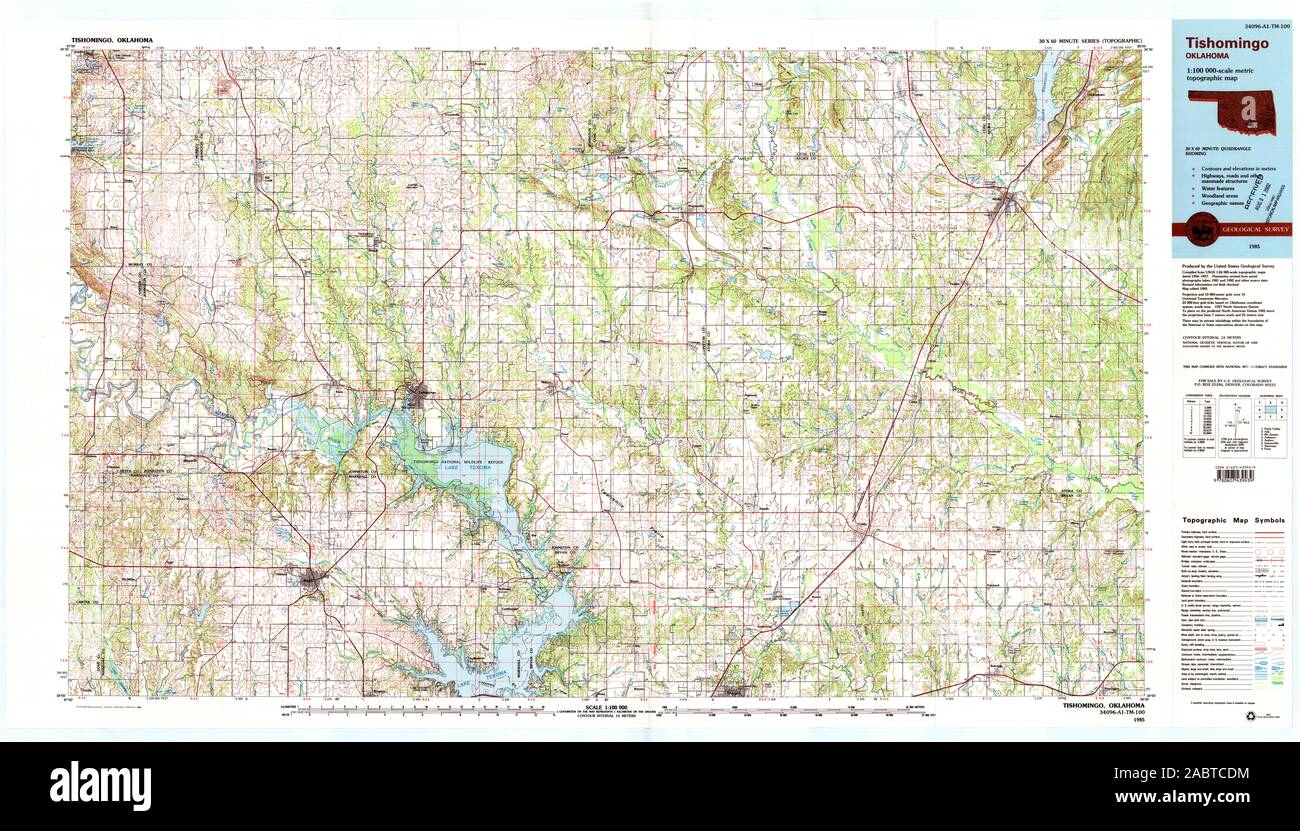 Map of tishomingo hi-res stock photography and images - Alamy