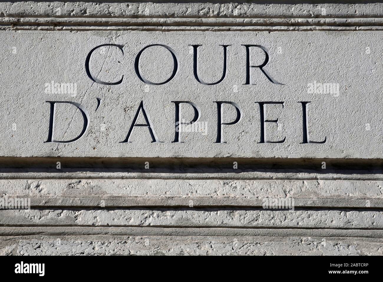Court of appeal sign in Lyon, France Stock Photo - Alamy