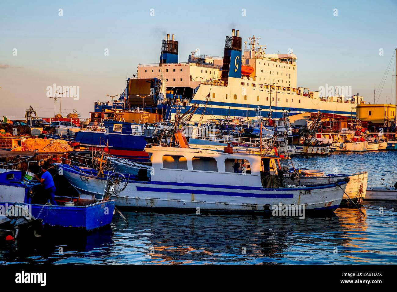 Catania harbour, Sicily, Italy Stock Photo - Alamy