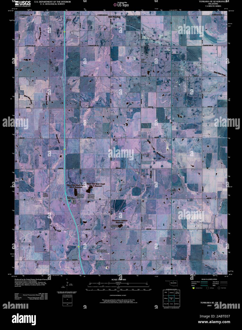 Tonkawa oklahoma map hi-res stock photography and images - Alamy