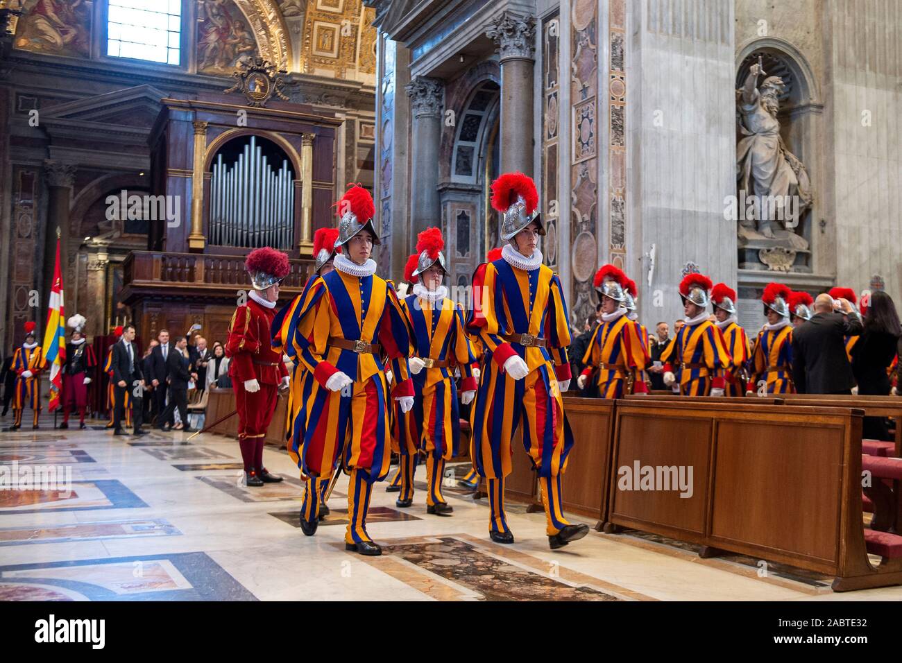 Holy Mass at the altar of the Chair of St. Peter's Basilica for the 23 ...