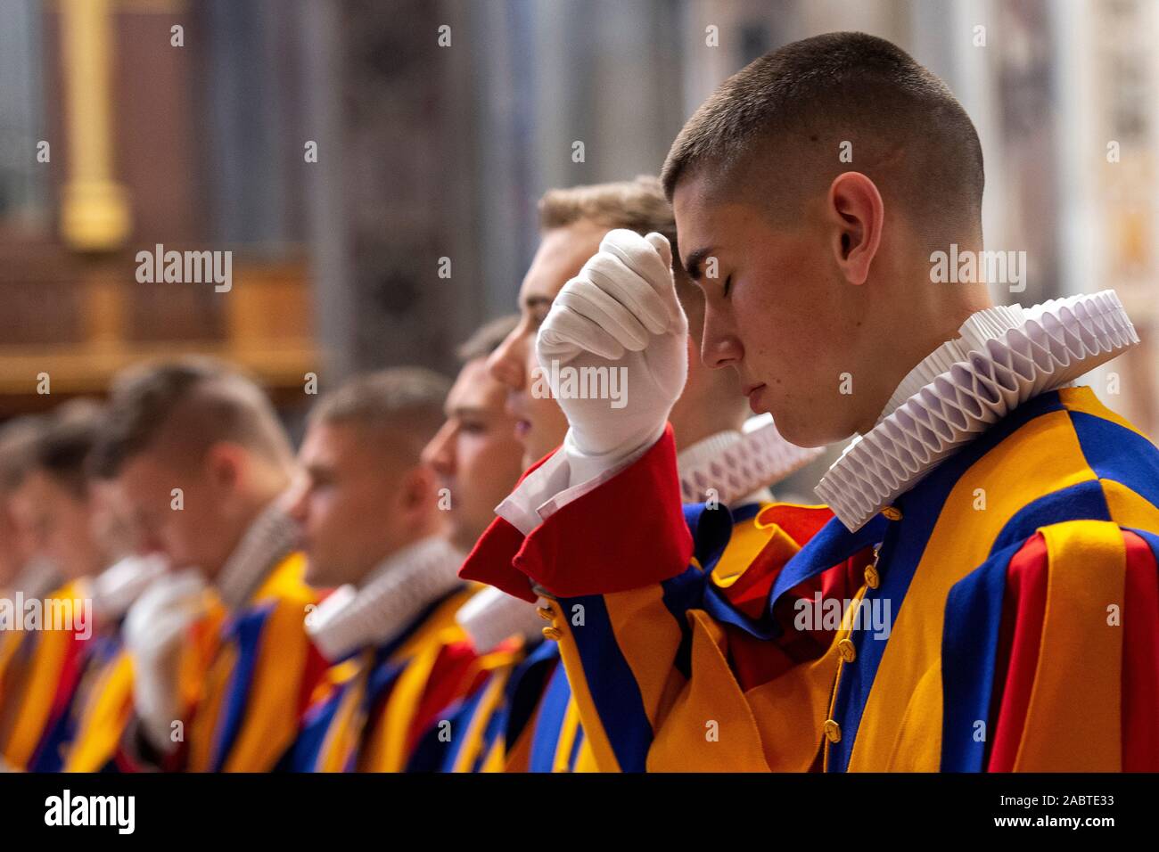 Holy Mass at the altar of the Chair of St. Peter's Basilica for the 23 ...
