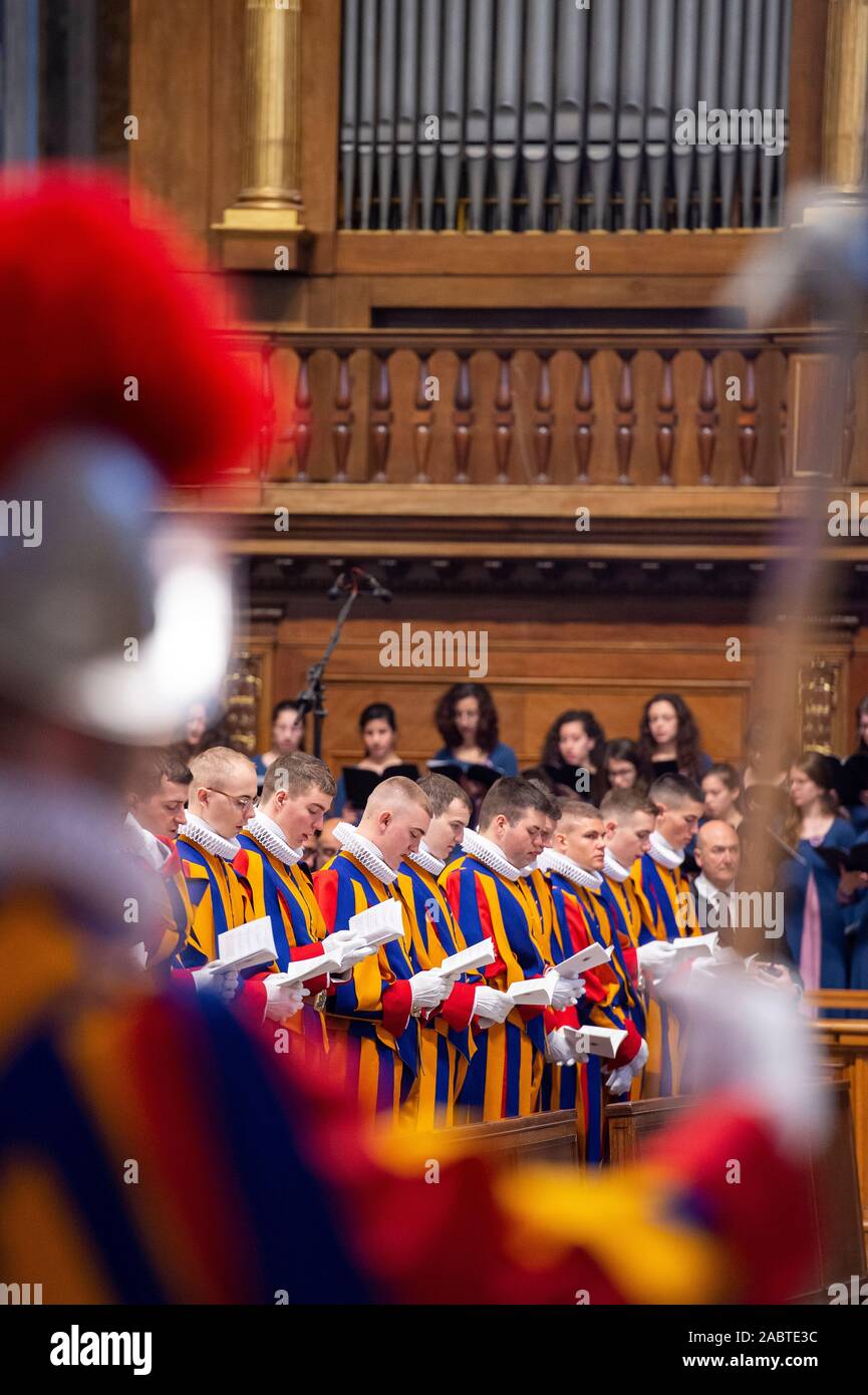 Holy Mass at the altar of the Chair of St. Peter's Basilica for the 23 ...