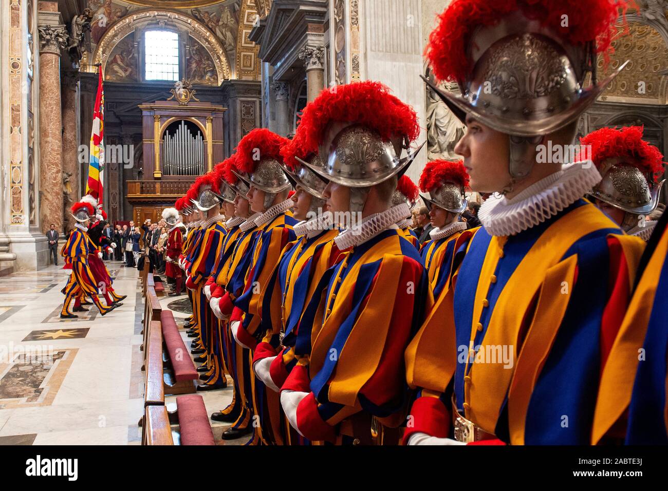 Holy Mass at the altar of the Chair of St. Peter's Basilica for the 23 ...