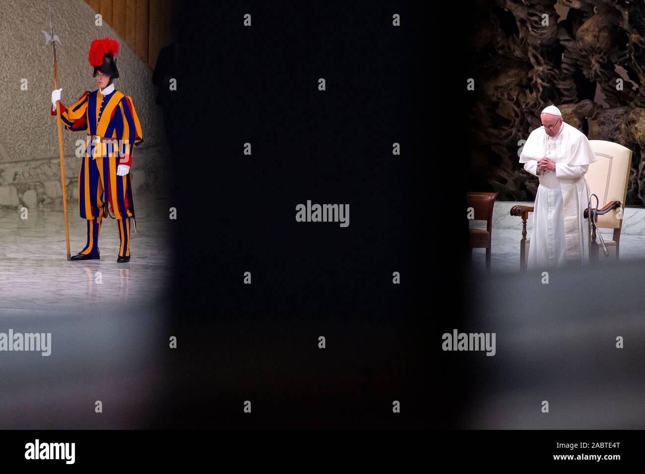 Pope Francis during his weekly general audience in Paul VI hall at the ...
