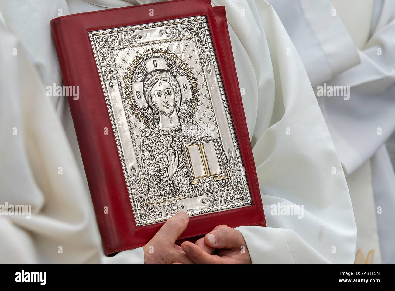 Procession in Rome. Catholic gospel Stock Photo - Alamy