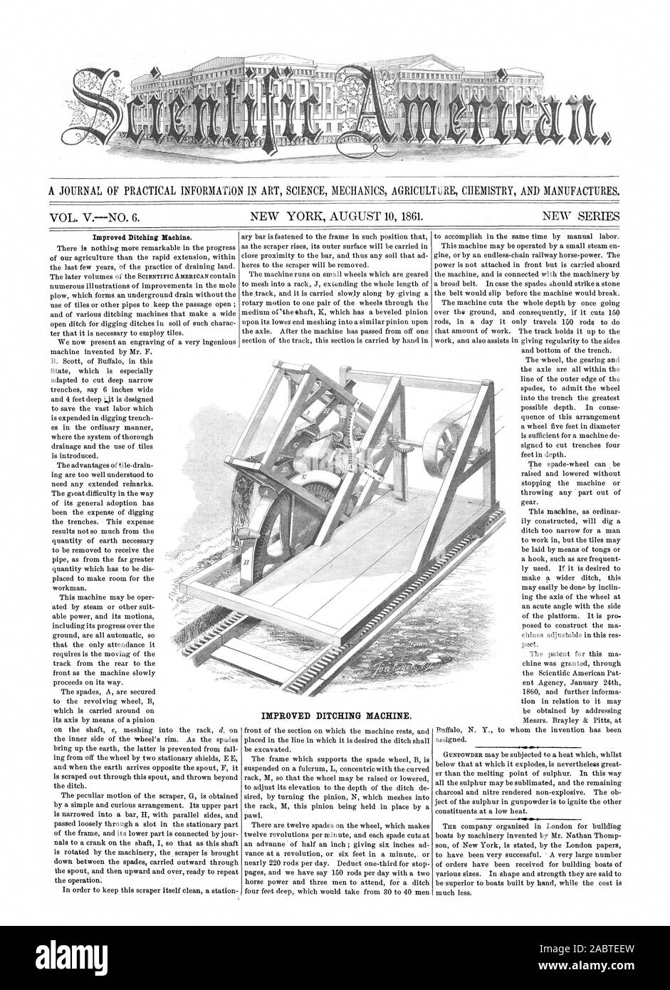 Improved ditching machine hi-res stock photography and images - Alamy