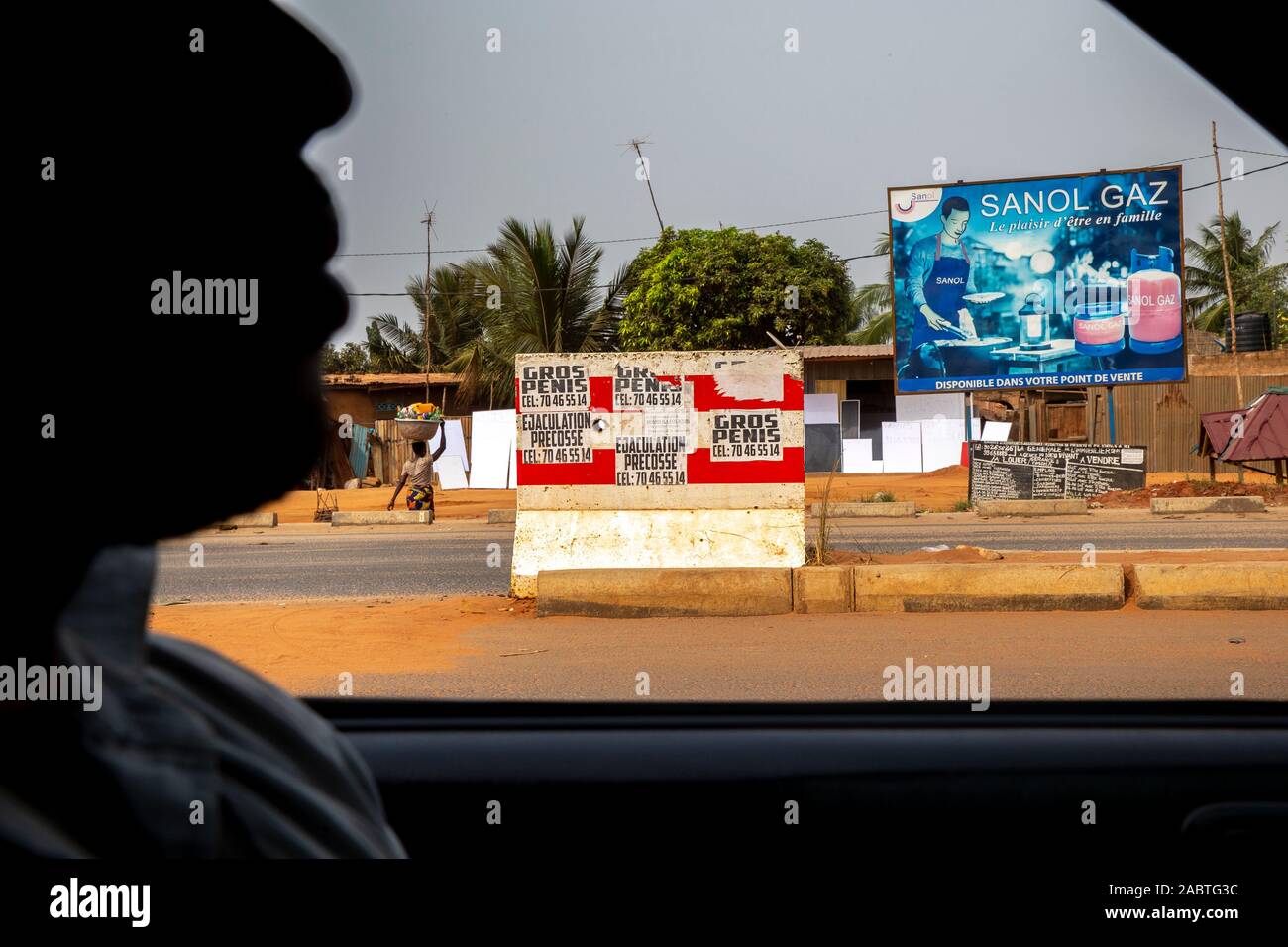 Driving in lome, Togo Stock Photo - Alamy