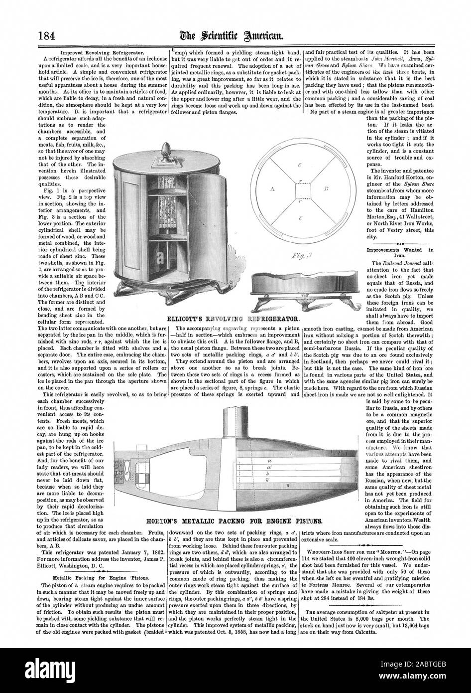 Ellicotts revolving refrigerator hi-res stock photography and images ...